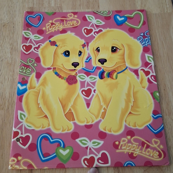 Lisa Frank | Office | Lisa Frank Pink And Yellow Binder With Cartoon ...